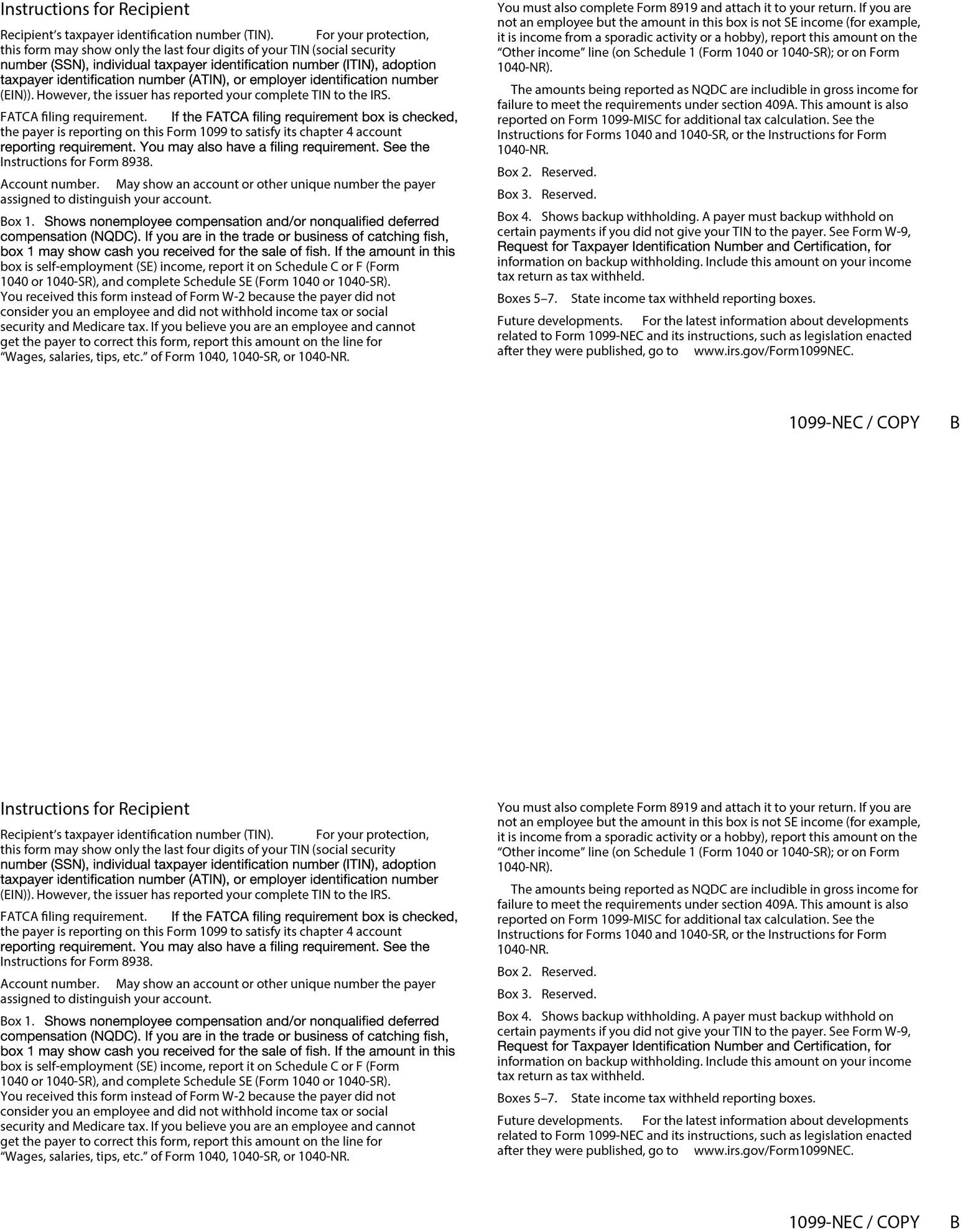 FTI Tax Forms. NEC-LMISCBLANK