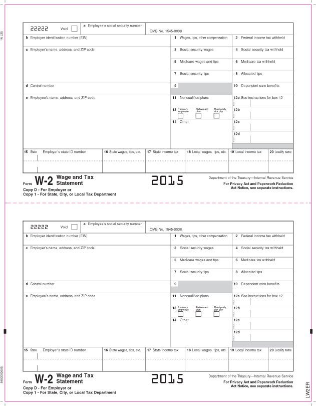 FTI Tax Forms. LW2ER