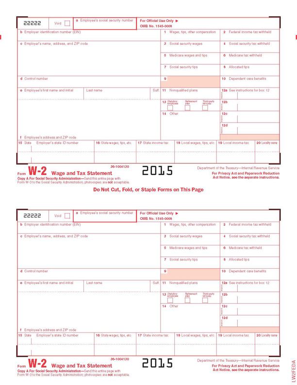 FTI Tax Forms. LW2FEDA