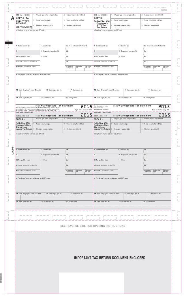 FTI Tax Forms. LW2PS
