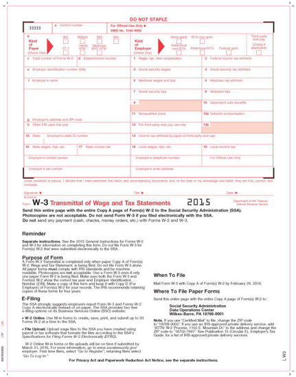 FTI Tax Forms. LW3