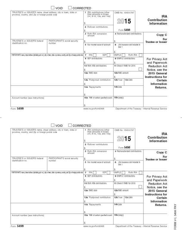 FTI Tax Forms. L5498PAY
