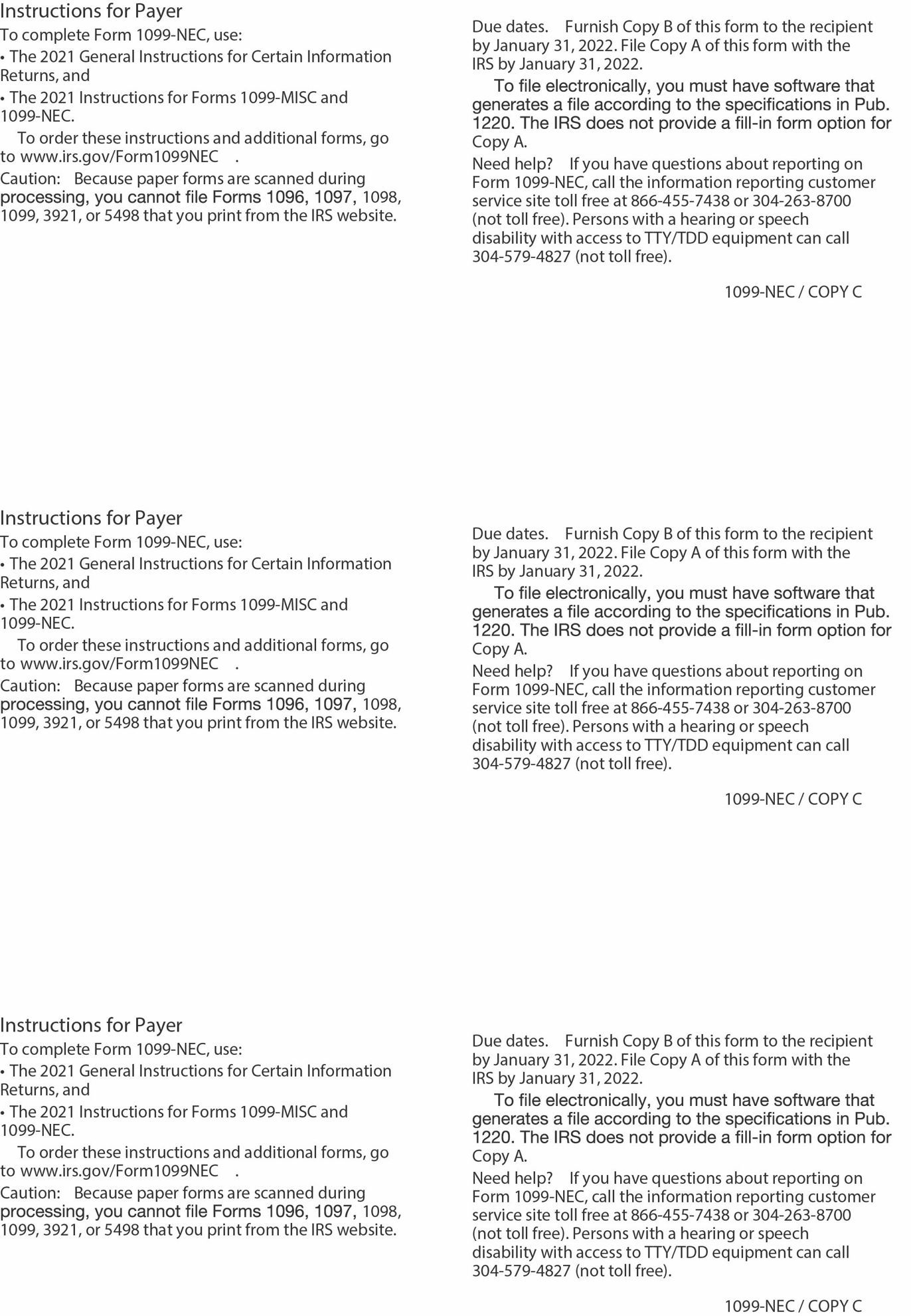 FTI Tax Forms. NEC-LMISCPAY